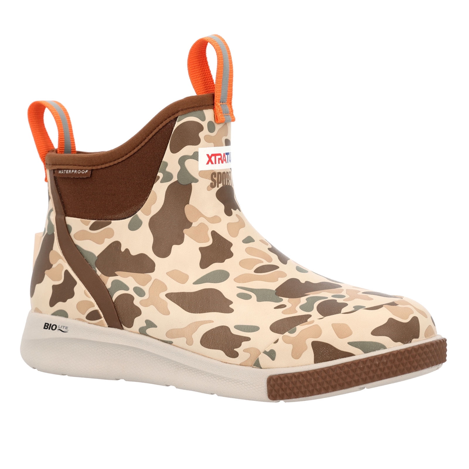 XTRATUF Adult Female ADB Sport 6in Duck Camo Ankle Deck Boots, Size: 11 ...