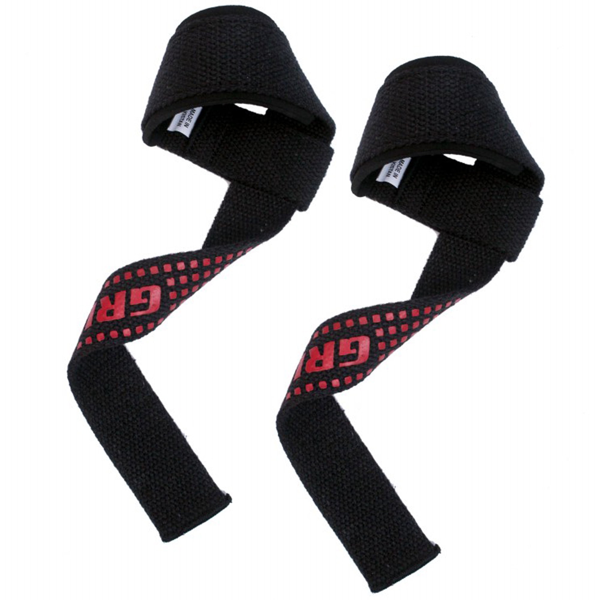 XTREEMGEAR Weight Lifting Bar Straps Gym Bodybuilding Wrist Support ...