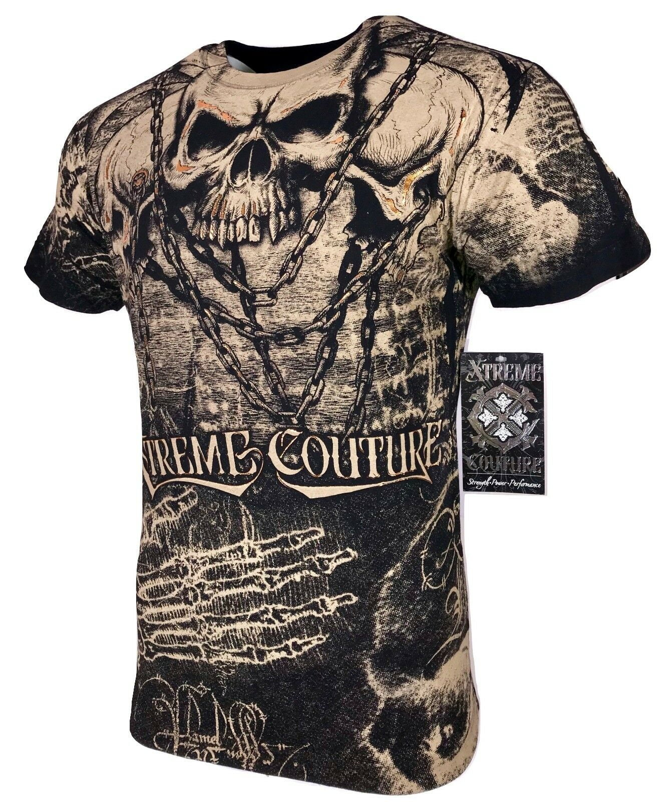 XTREME COUTURE by AFFLICTION Men's T-Shirt KILLER Biker MMA - Walmart.com
