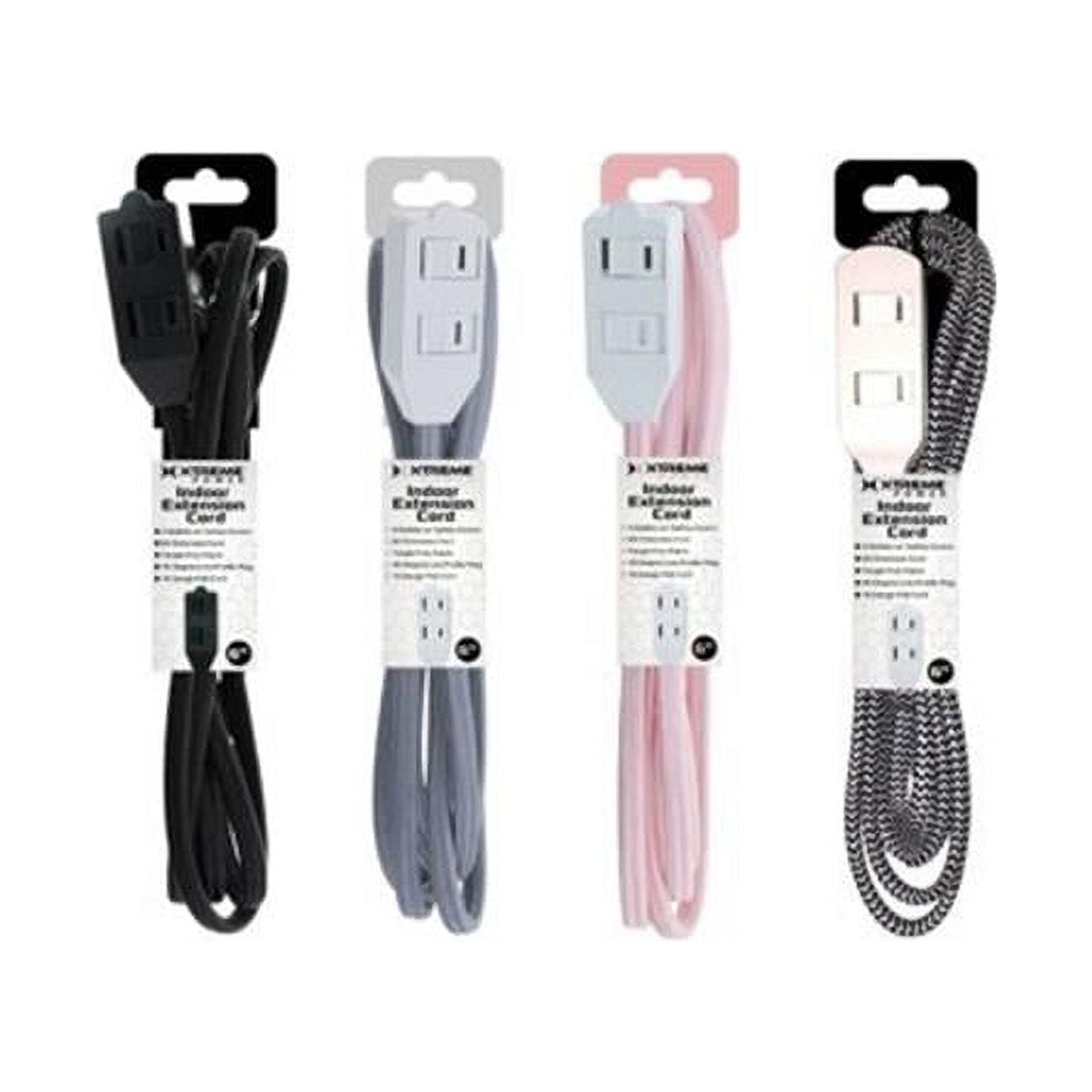 XTREME XWS81003WWB XTREME 6FT Fabric EXT Cord - Walmart.com