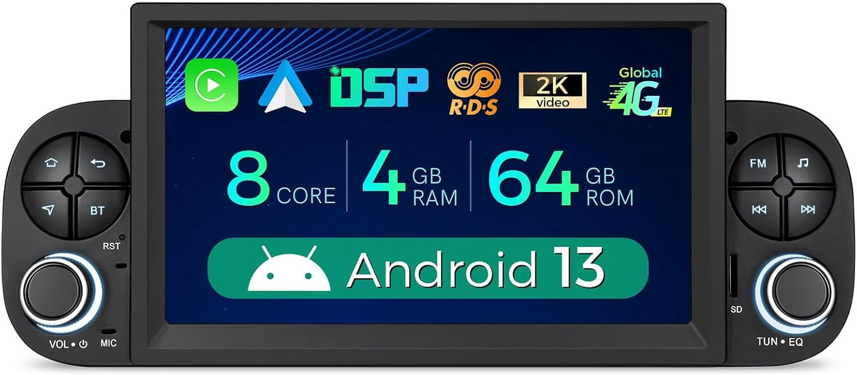XTRONS Android 13 Car Stereo for Fiat Panda (2013-2020), Octa core 7 ...