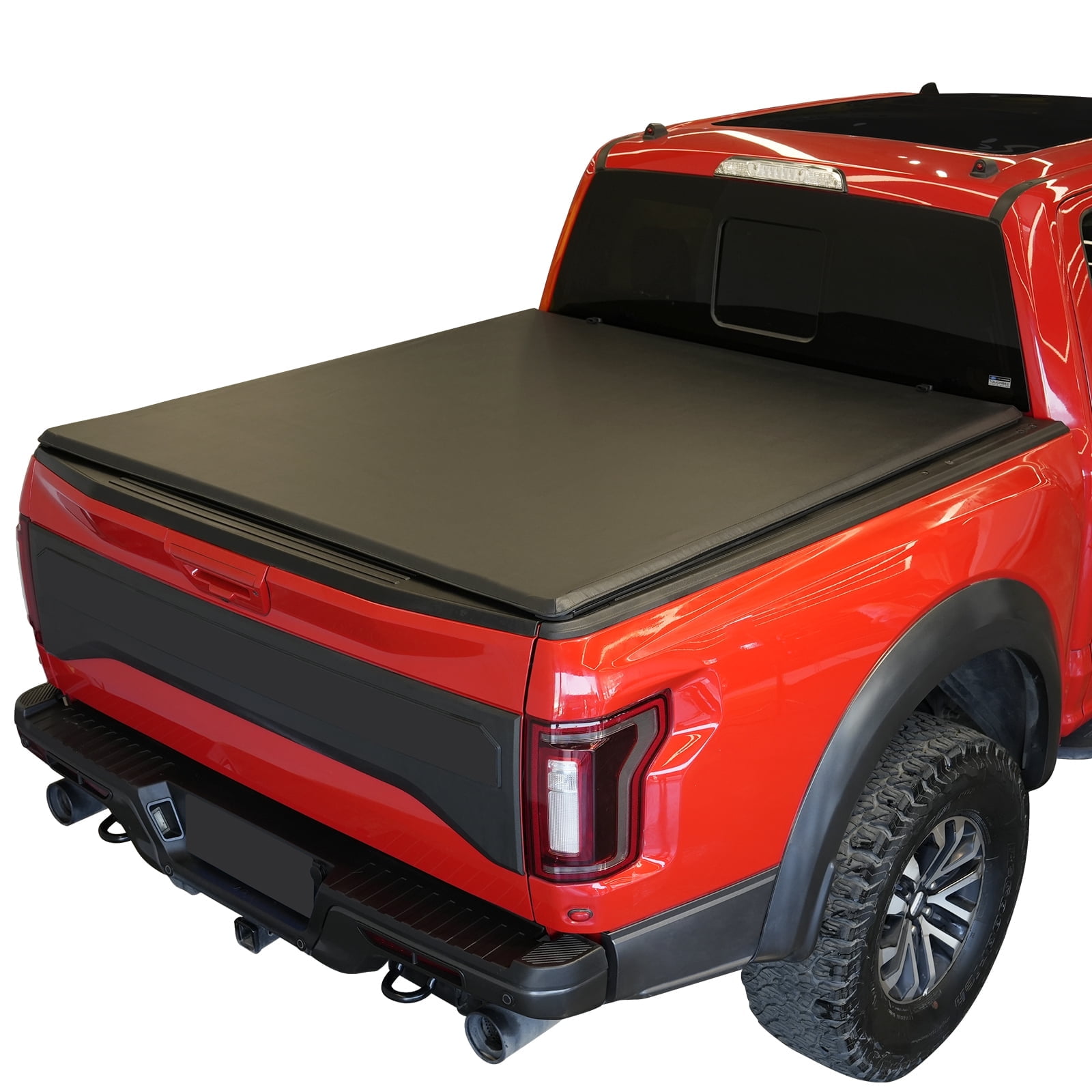 XTWEEX Soft Roll Up Truck Bed Tonneau Cover Fits 2020-2023 Chevrolet ...