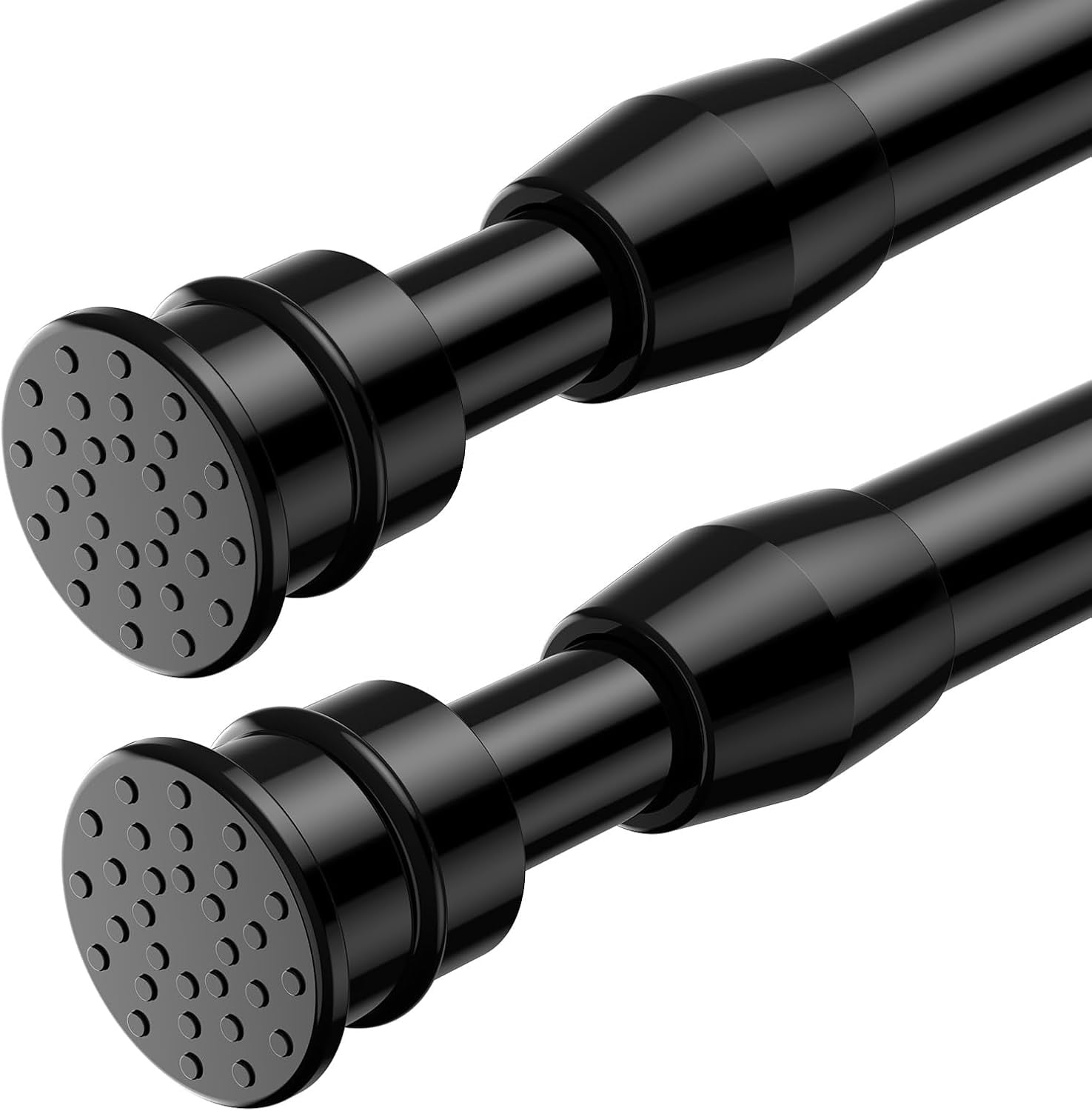 XUANCO-2 Pack Tension Curtain Rods for Windows 27 to 40 inch ...