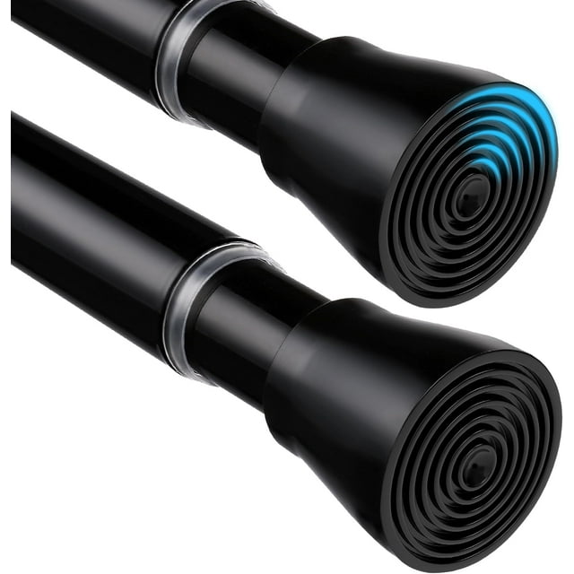 XUANCO-2PCS Spring Tension Curtain Rod 28 To 48 Inch Adjustable ...
