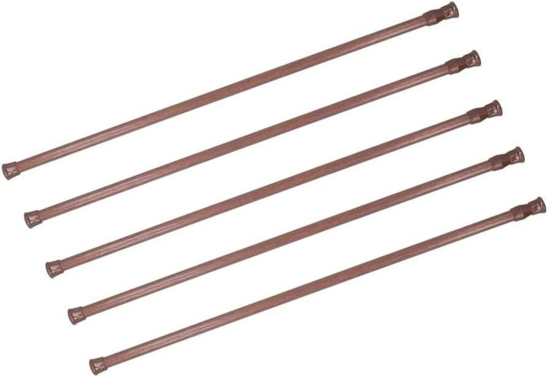 XUANCO-5 Pack Spring Curtain Tension Rods, Cupboard Bars Tensions Rods ...