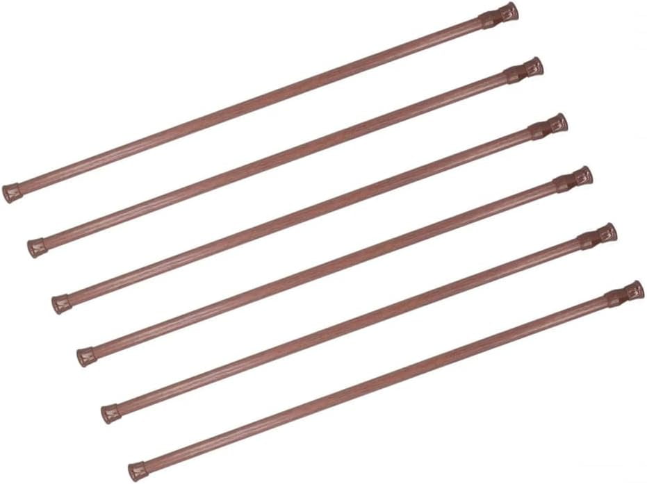 XUANCO-6 Pack Cupboard Bars Tension Rods, 21.6-35.4 Inch Spring ...