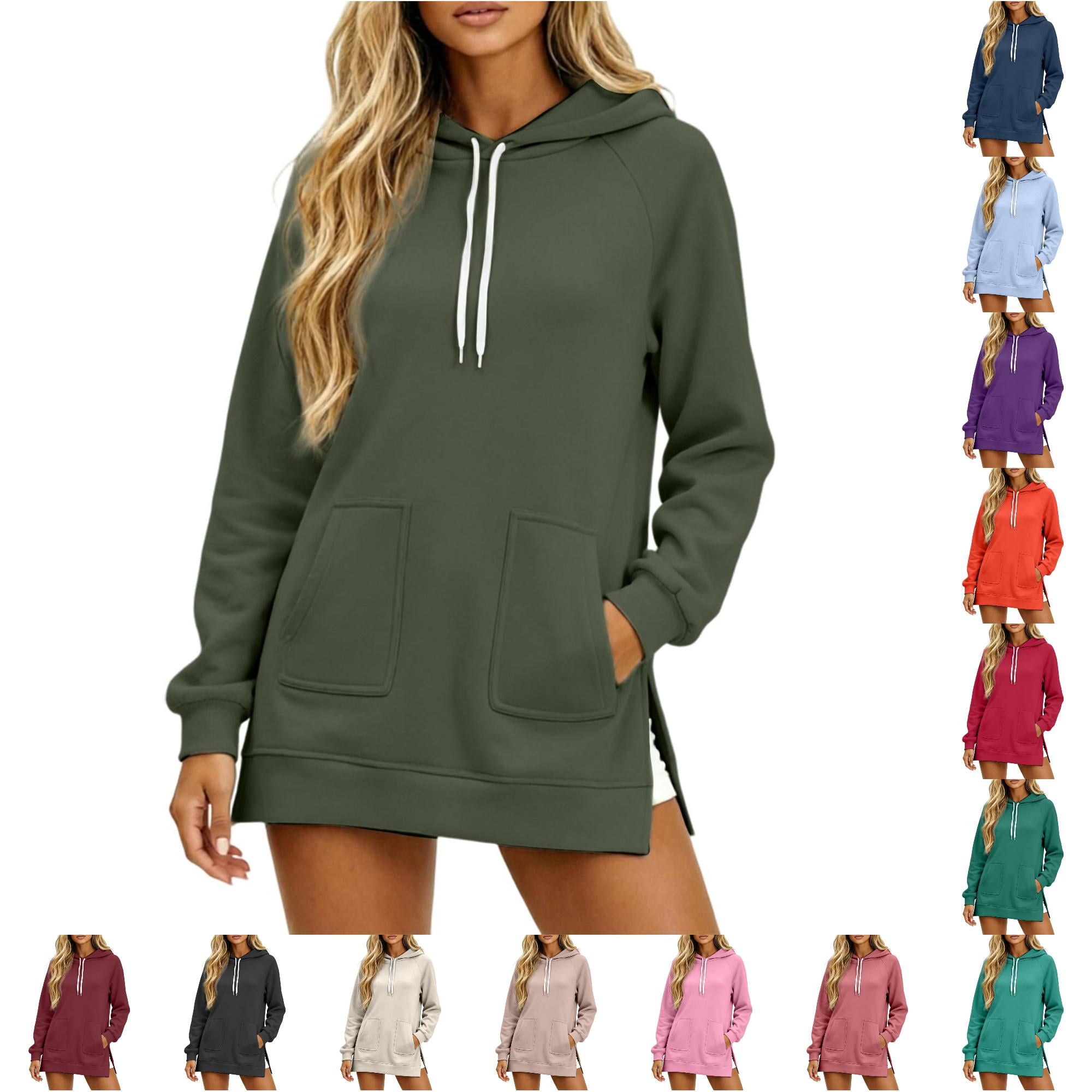 XUANTAOO Women's Fashion Hoodies & Sweatshirts Hooded Jacket with ...