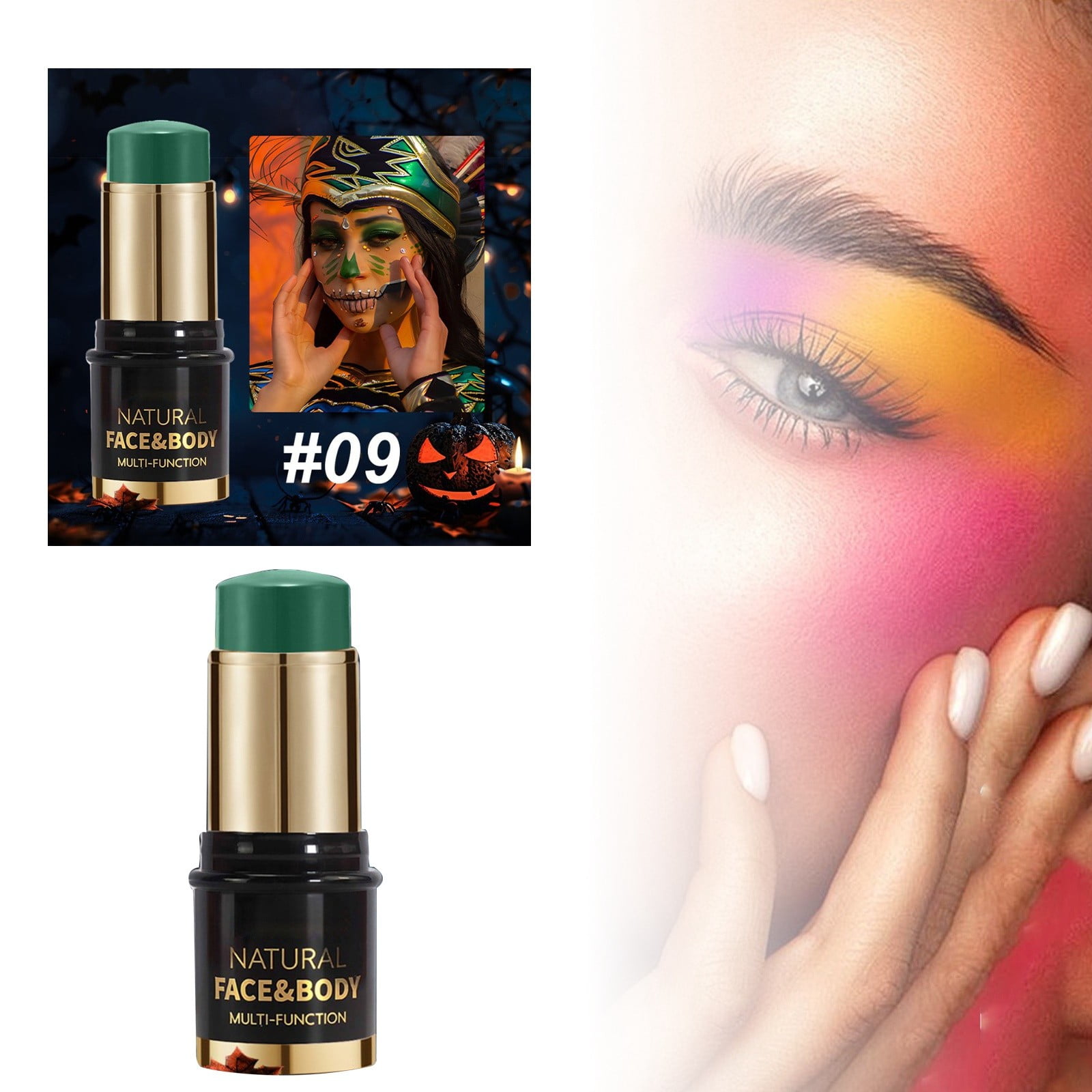 XUDUAN 12 Colors Fluorescent Paint Sticks Face Body Paint Stage Party ...