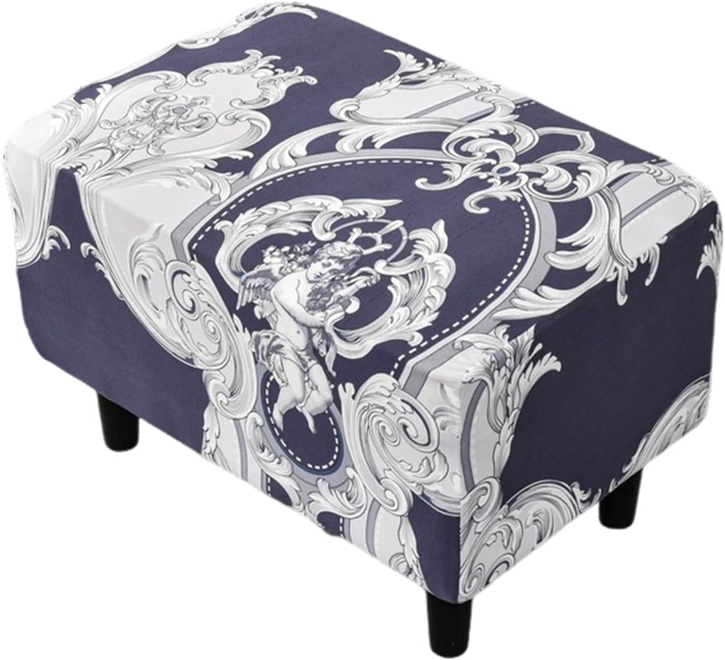 XUELC Stretch Ottoman Cover - Universal Fit Rectangle Footrest Cover ...