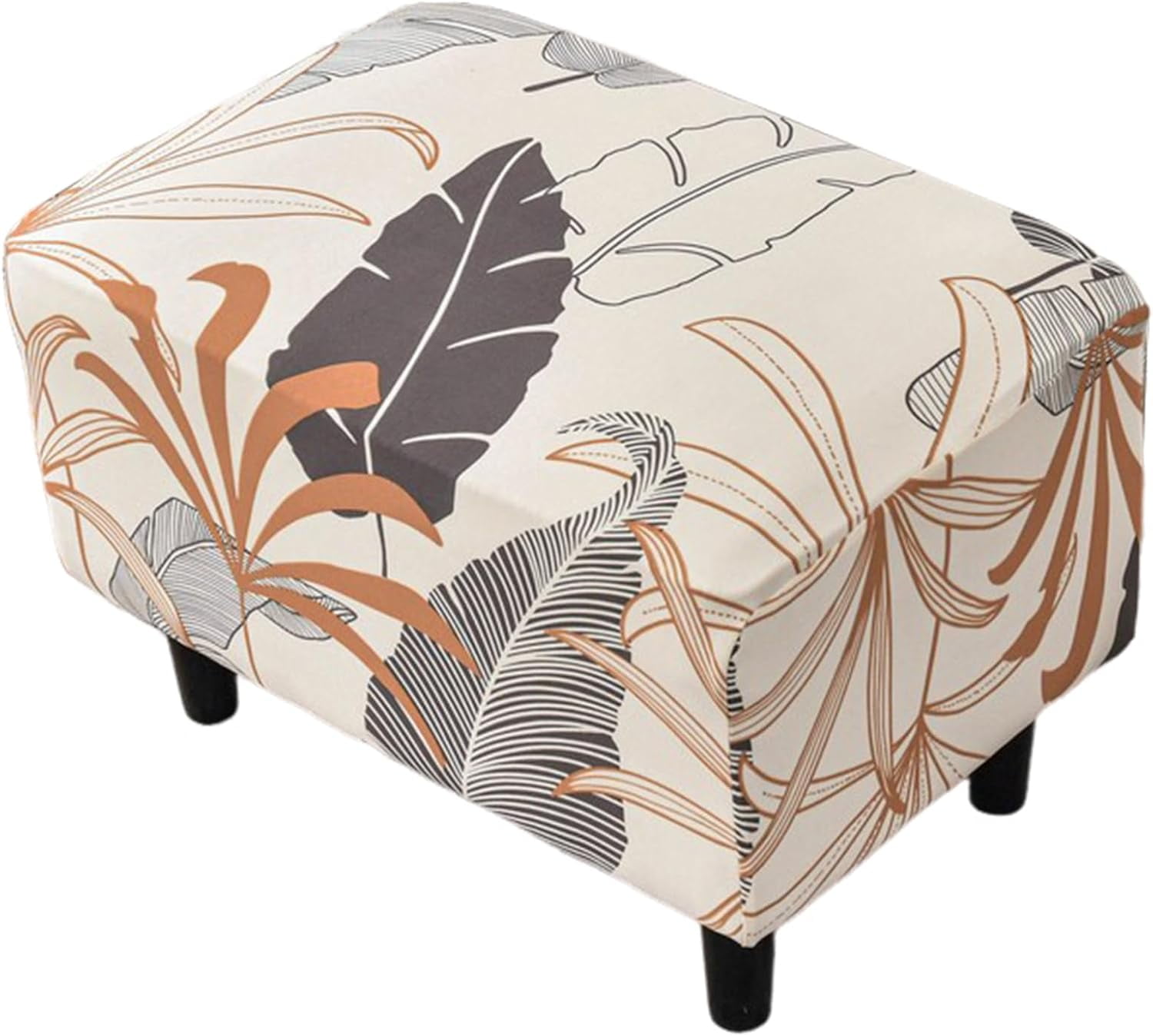 XUELC Stretch Ottoman Cover - Universal Fit Rectangle Footrest Cover ...