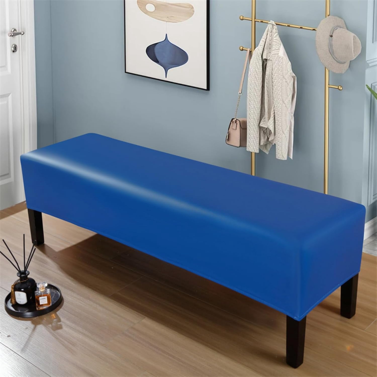 XUELC Waterproof PU Bench Cover Dining Room Piano Bench Cover ...