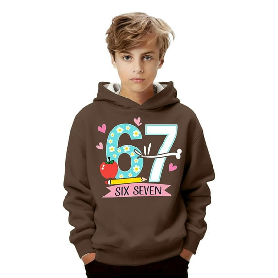 XUELUO Big Girls Hoodies Long Sleeve Flower Fruit 67 Graphic Hood ...