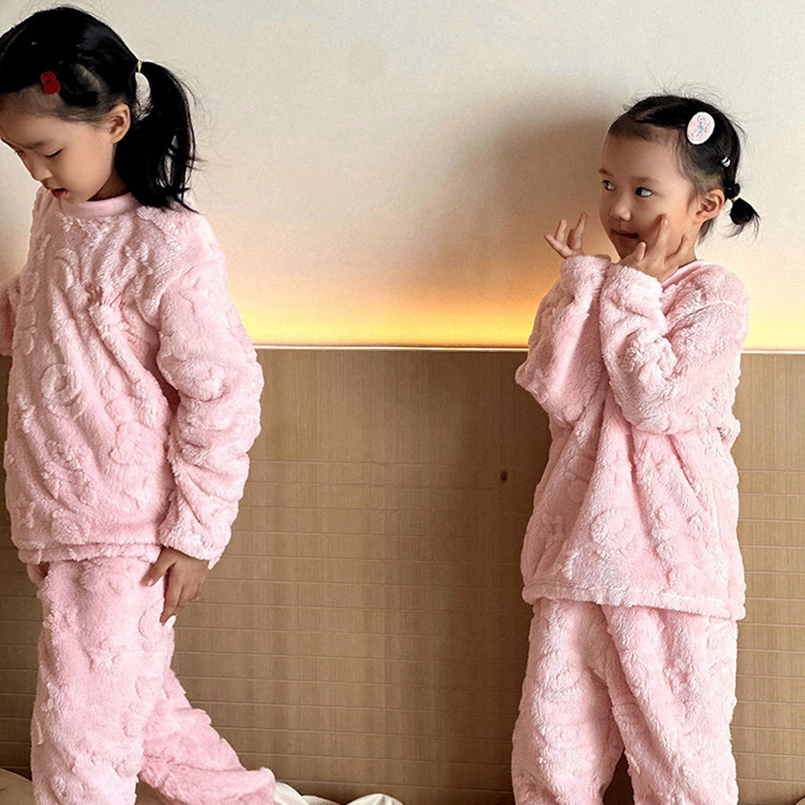 XUELUO Toddler Girls Outfit Sets Children'S Pyjamaswinter Flannel Boys ...