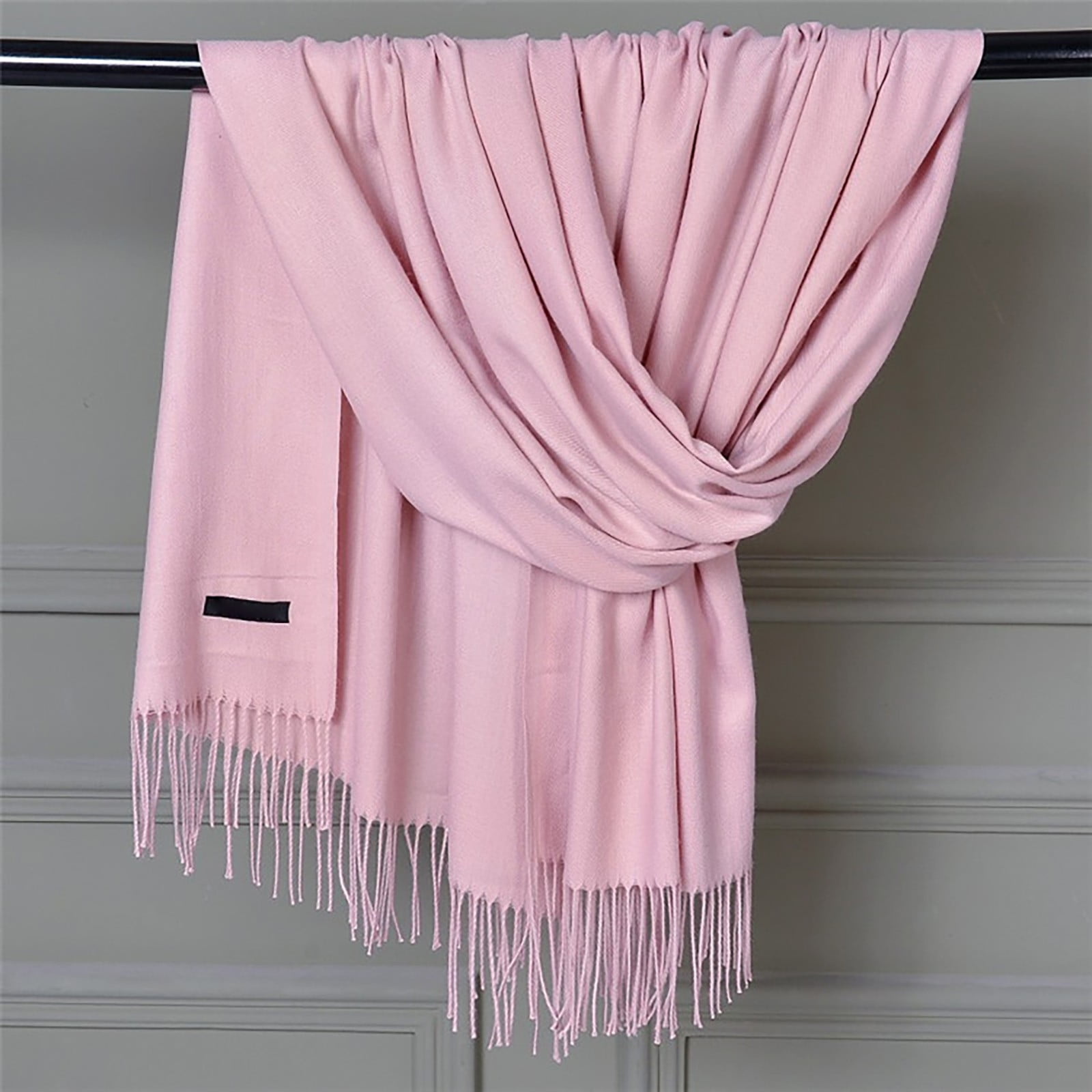 XUEMAO Pink Pashmina Shawls and Wraps, Women Pashmina Scarf Soft Solid ...