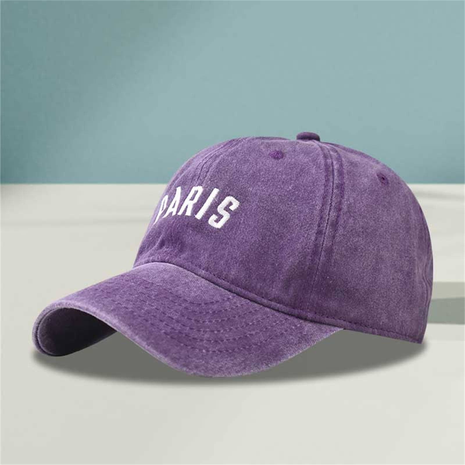 XUEMAO Visor Hats for Women Alphabet Embroidery Solid Color Duck Hat ...