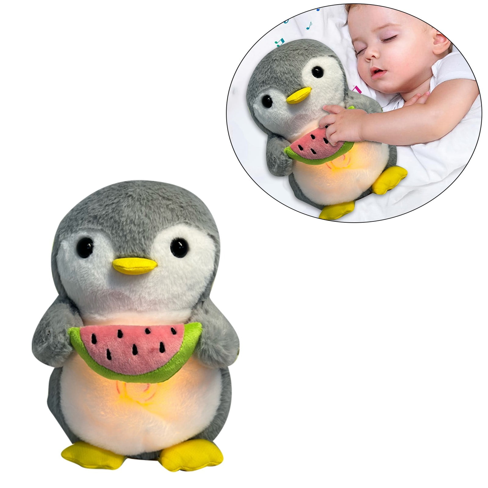 XUEPEARIY Breathing Light Soothing Sleep Moon Breathing Cute Toy Music ...