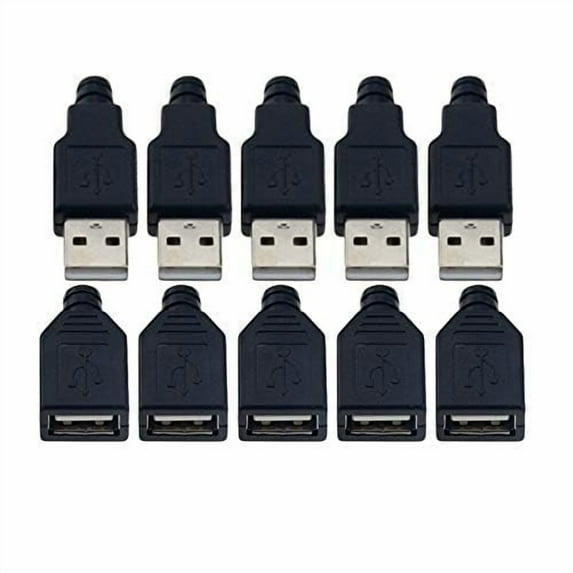 XUERUI-10 Pack USB Plug Replacement 4 PIN Type A Female Male Socket ...