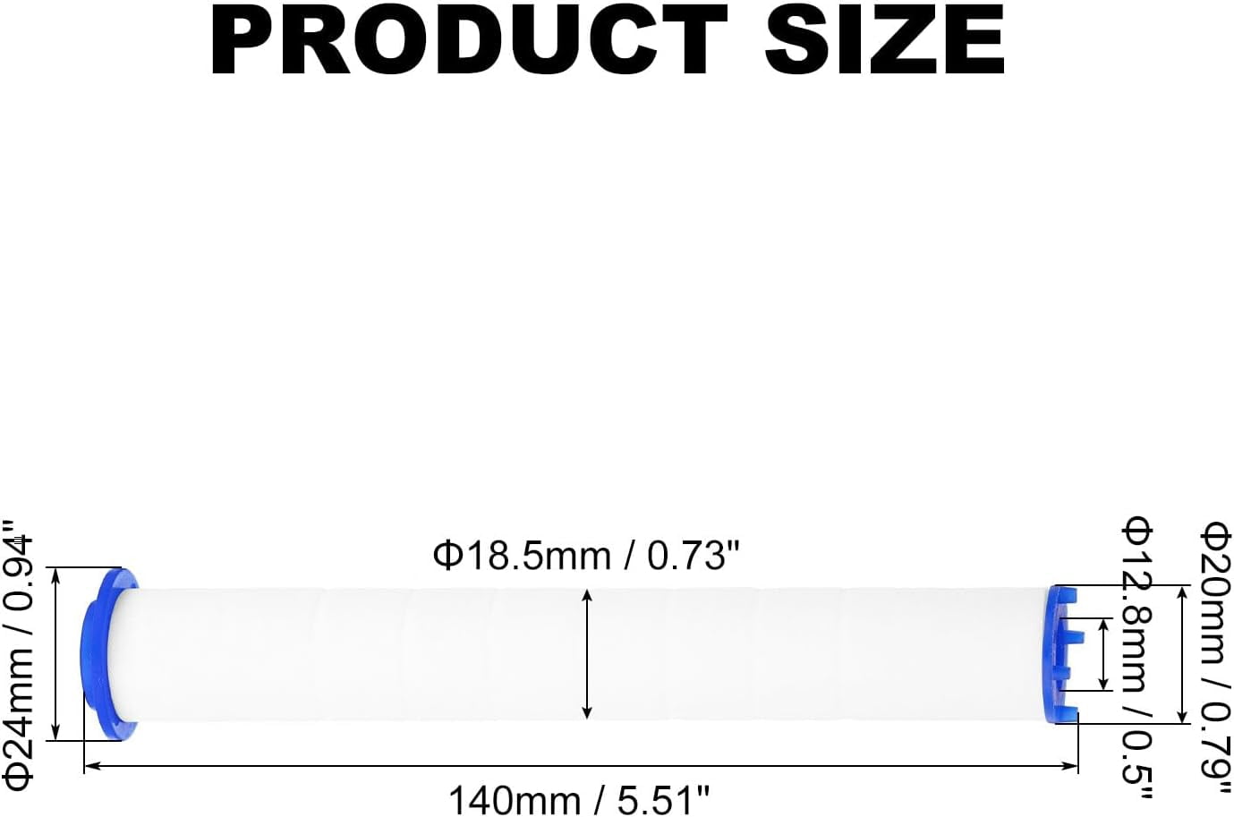 XUERUI-12 Pcs Shower Head Filter 5.5 Inch PP Cotton Filter Cartridge ...