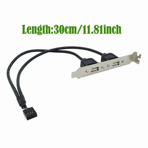 XUERUI-2 Pack Motherboard 9Pin USB to Dual USB2.0 Back Panel Rear ...