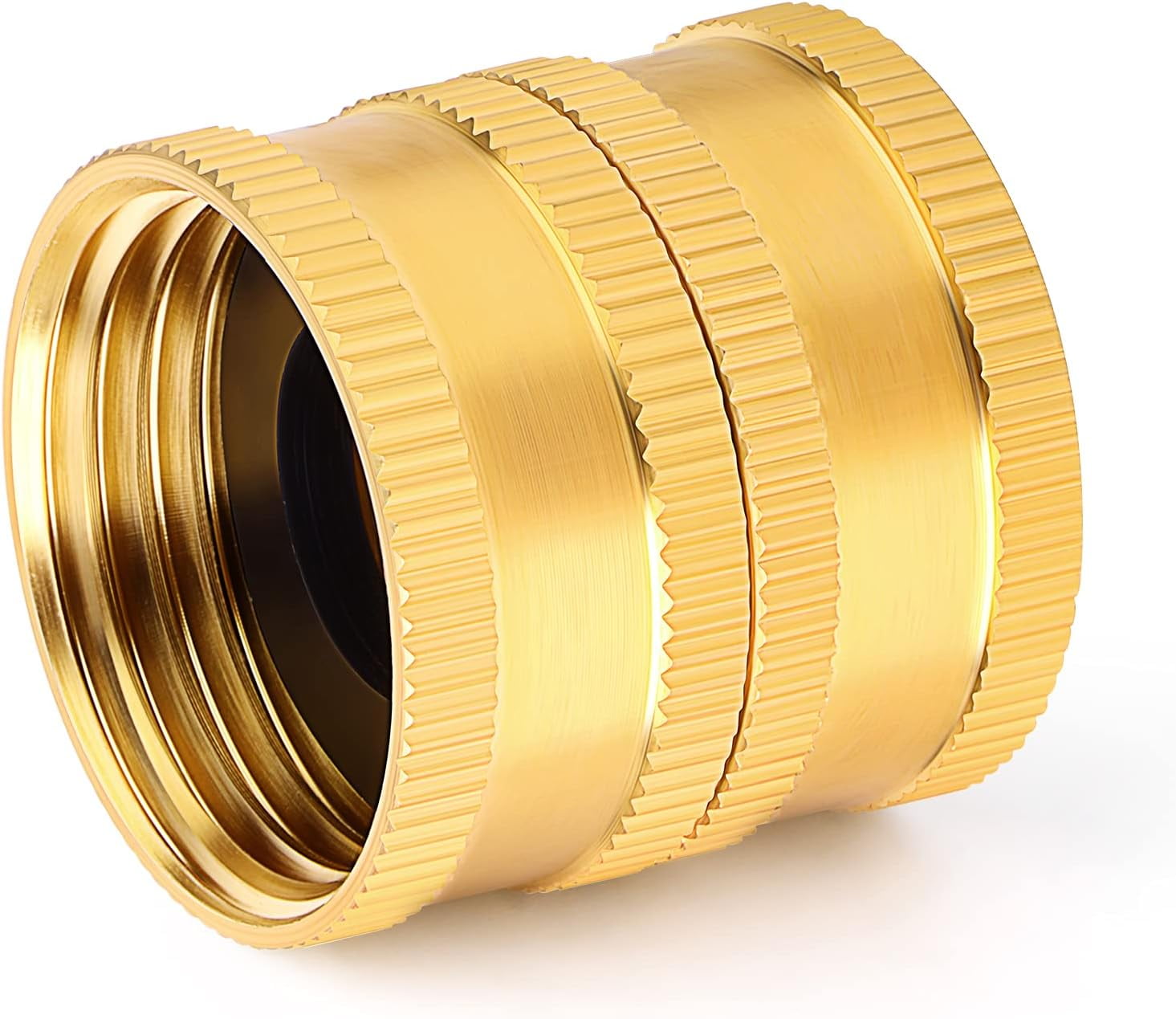 XUERUI-2 Packs Brass 3/4" Female GHT Hose Connectors, Double Female ...