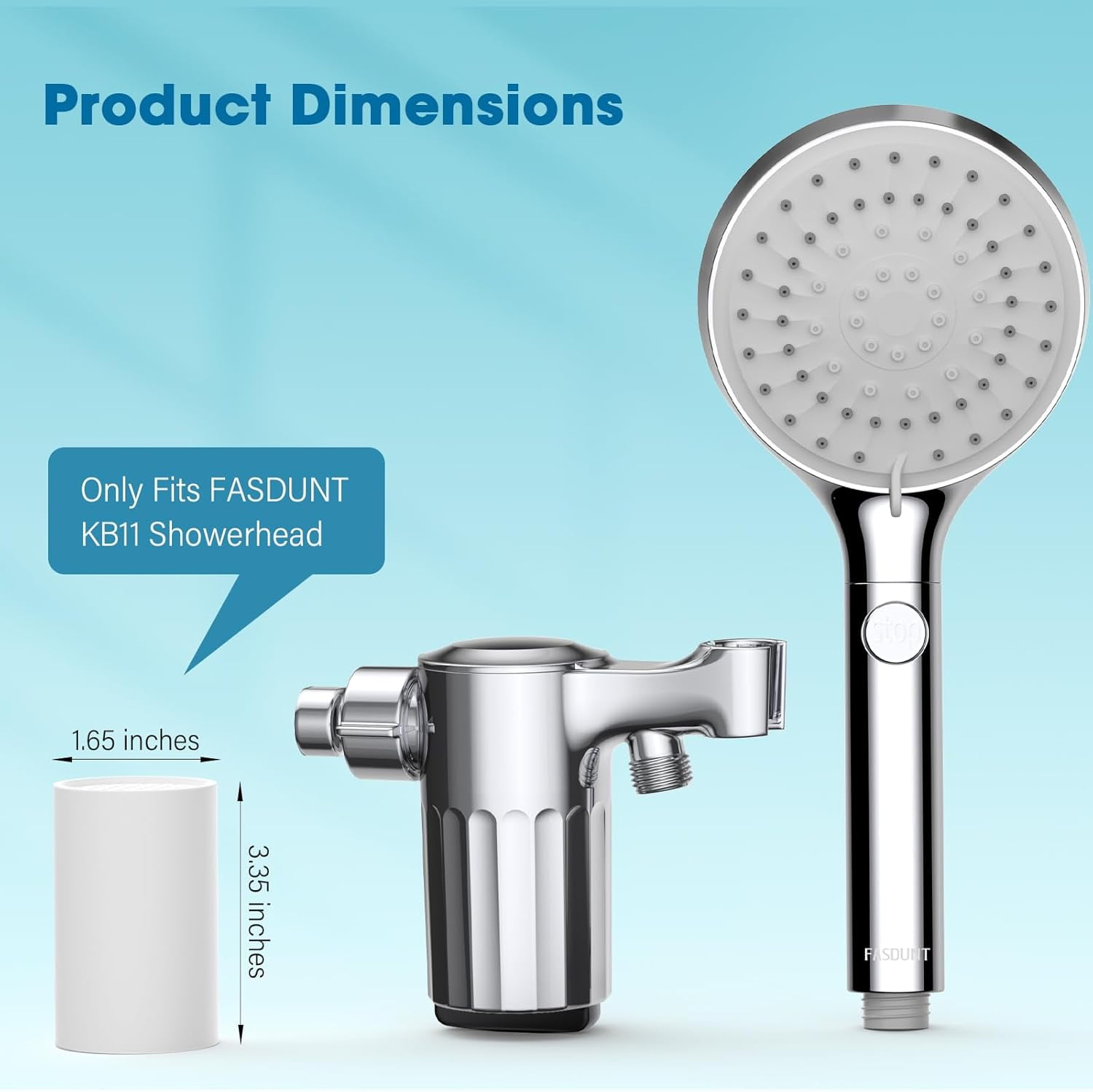 XUERUI-20-Stage Shower Filter Replacement Cartridge for KB11 Handheld ...