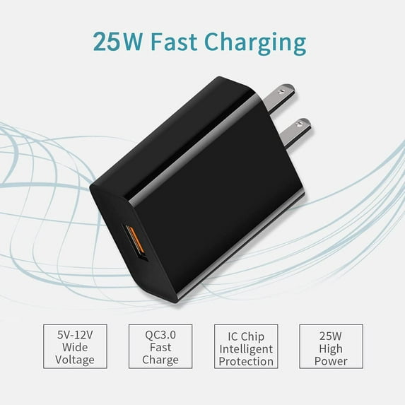 XUERUI-20W Fast Wall QC3.0 Charger USB C Charging Cable Cord for ...