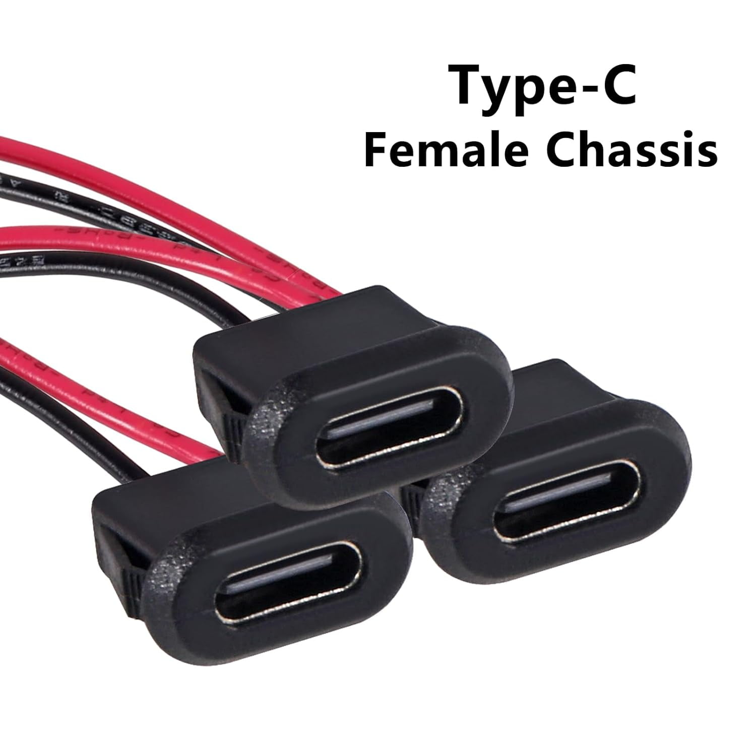 XUERUI-20pcs Type-C Female Chassis Waterproof 2P Solder Wire Type USB C ...