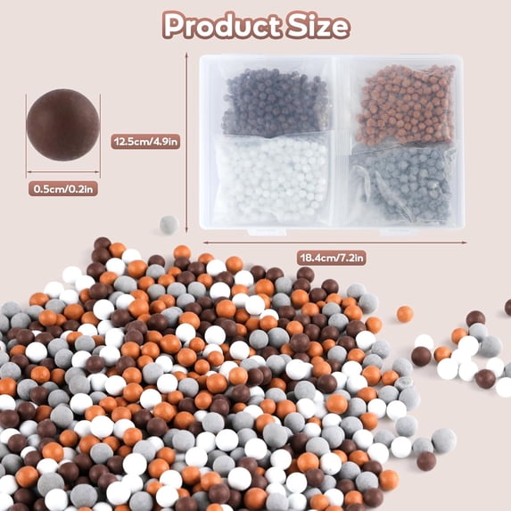 XUERUI-4 Pack Replacement Shower Head Beads Four Color Replacement ...