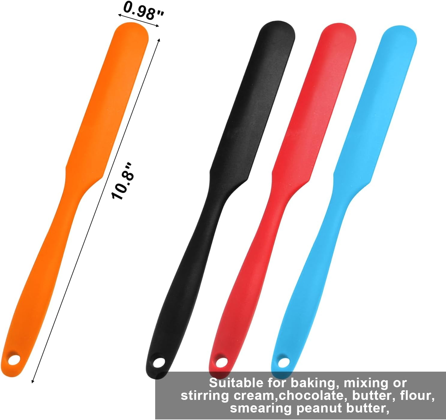 XUERUI-4-Piece Heavy-Duty Silicone Spatula Set - silicone jar spatula ...