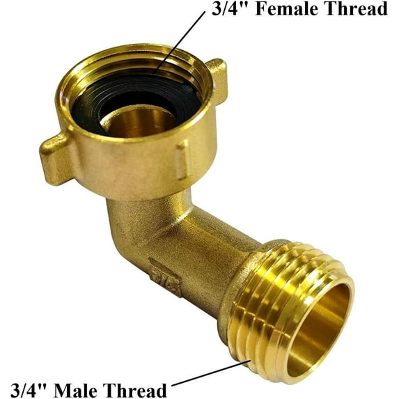 XUERUI-4pcs 90 Degree Hose Elbow RV Water Hose Connectors and Fittings ...