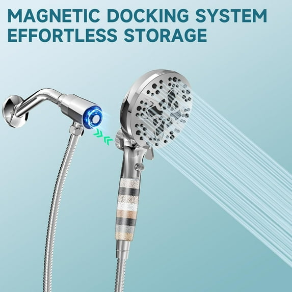 XUERUI-5" Filtered Handheld Shower Head with 10 Spray Modes,High ...