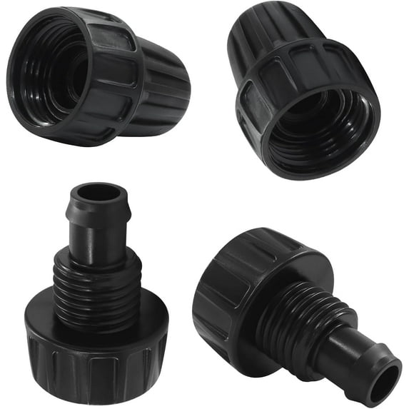 XUERUI-5 Packs 1/2 Inch Drip Irrigation Tubing Adapter, 3/4" to 1/2 ...