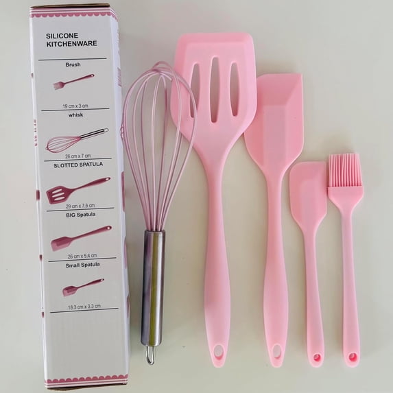 XUERUI-5-Piece Silicone Kitchen Utensils Set – Heat Resistant Cooking ...