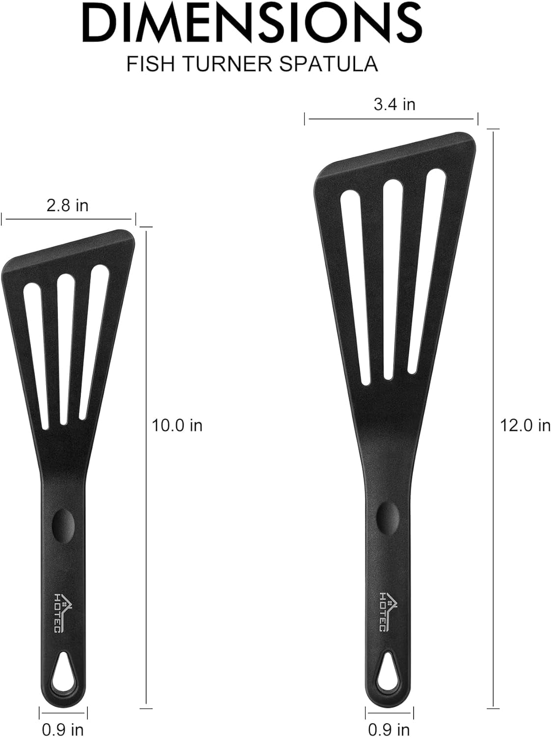 XUERUI-600℉ Heat Resistant Silicone Slotted Fish Turner Spatula Set ...
