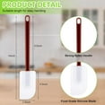 XUERUI-9 Pcs Silicone Rubber Spatula, Commercial Spatula 500 Fahrenheit ...
