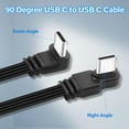 XUERUI-90 Degree USB Type C 2.0 Flat Cable Right Angle Type C Charging ...