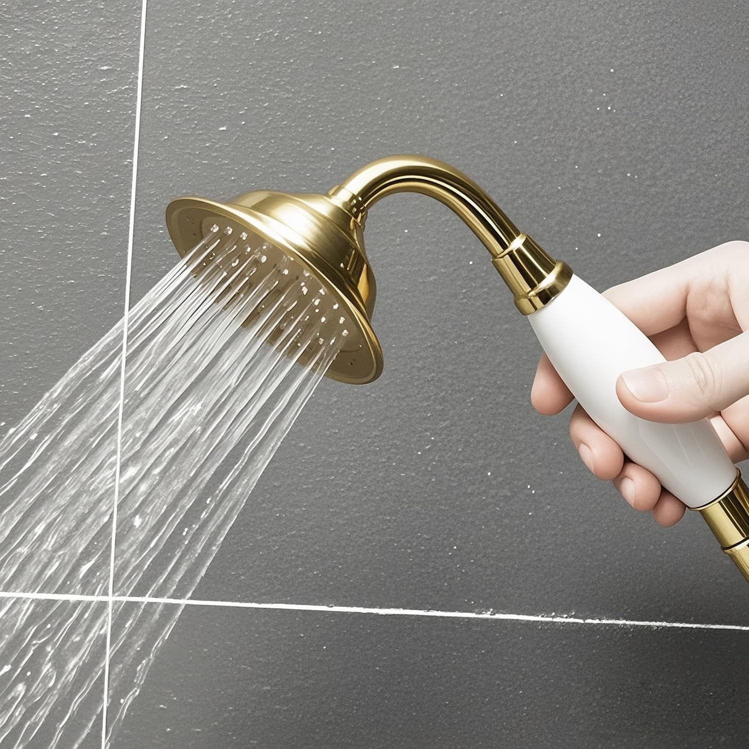 XUERUI-ENGA Vintage Hand-held Shower Rain Sprayer Telephone Shaped ...