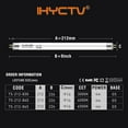XUERUI-F6T5WW LED T5 Tube 4W 9 inch Linear Fluorescent Bulb Replacement ...
