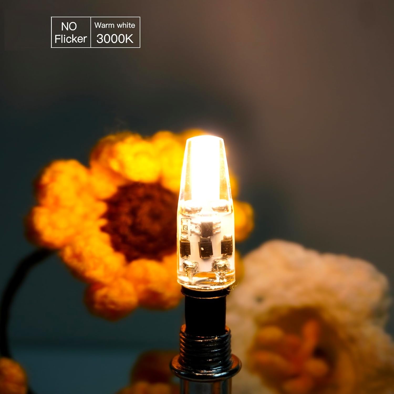 XUERUI-G4 Led Bulb 2W, Warm White 3000K,AC/DC12V-24V 1505 COB Led Light ...