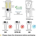 XUERUI-G8 LED Bulb Dimmable 3W Equivalent to T4 JCD Type Bi-Pin G8 Base ...
