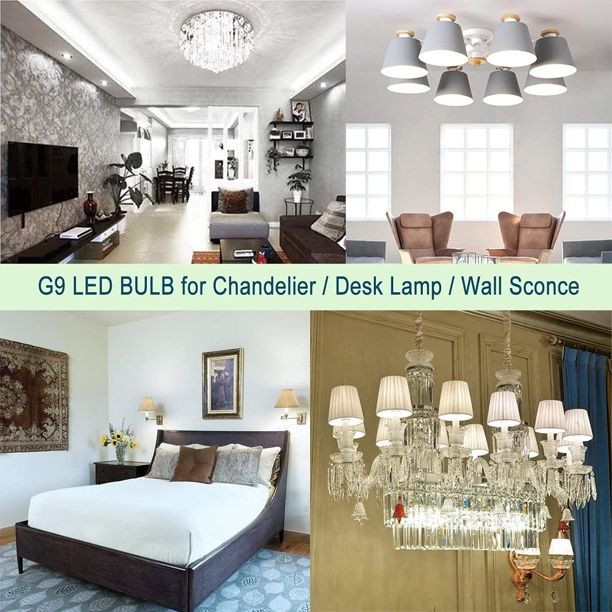 XUERUI-G9 LED Bulb 7W 75W Equivalent G9 Bi-pin Base LED Dimmable 730LM ...