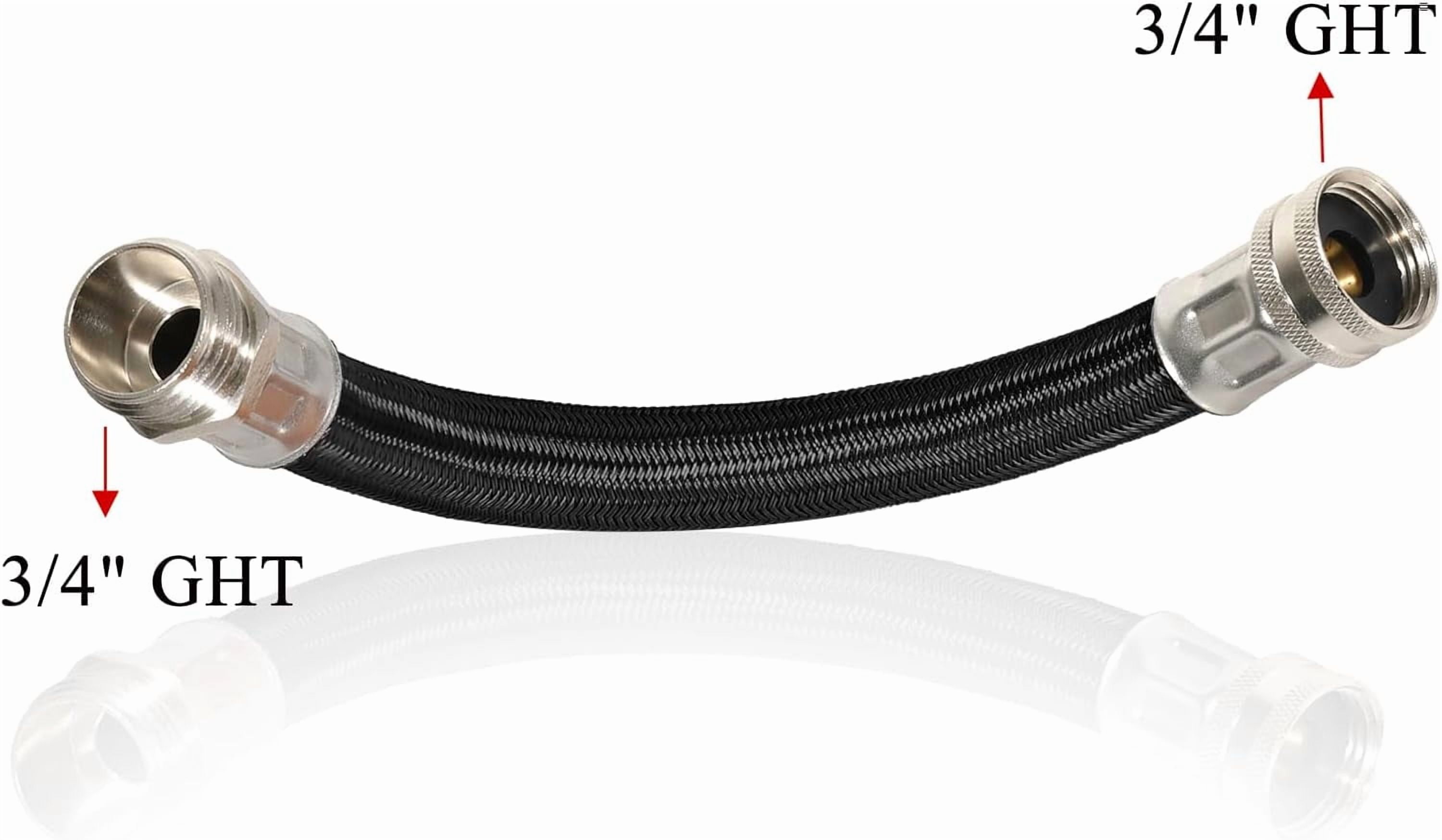 XUERUI-Garden Hose Extension Adapter Short Fitting, 3/4" GHT Solid ...