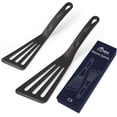 XUERUI-Heat Resistant Silicone Slotted Fish Turner Spatula Set, Flipper ...