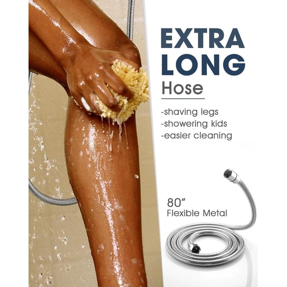 XUERUI-High Preesure Handheld Shower Head with 6.56ft Extra Long Hose ...