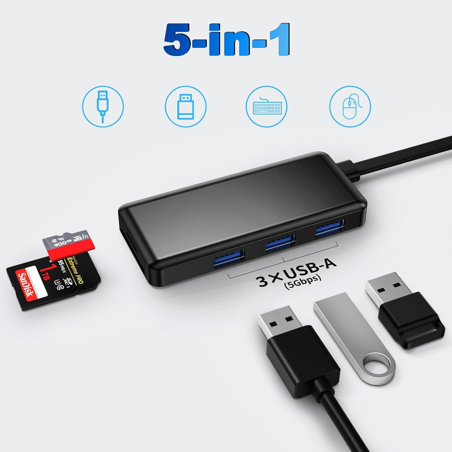 XUERUI-Mac mini M4 Dock 5 in 1 Hub, Military-Grade Drop Protection Case ...