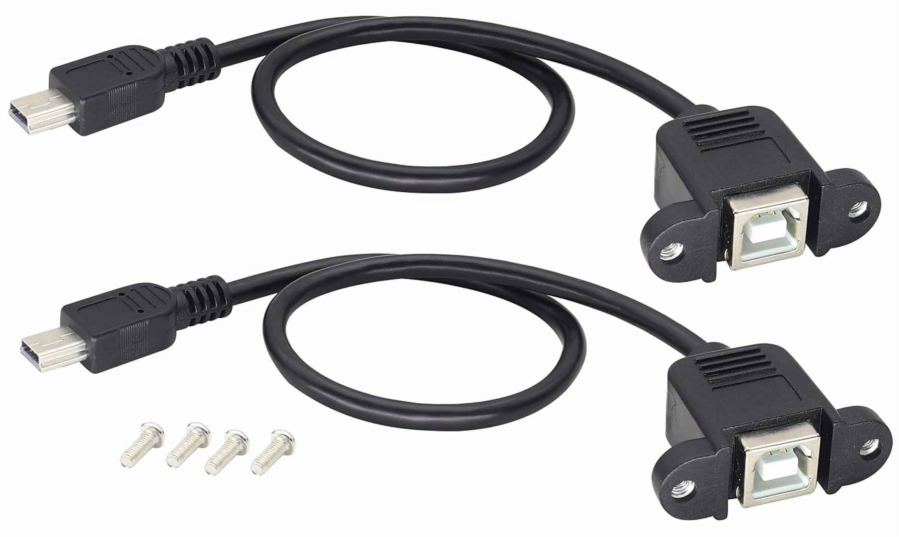 XUERUI-Mini USB Printer Cable, Mini USB Male to US-B B Femle Data ...