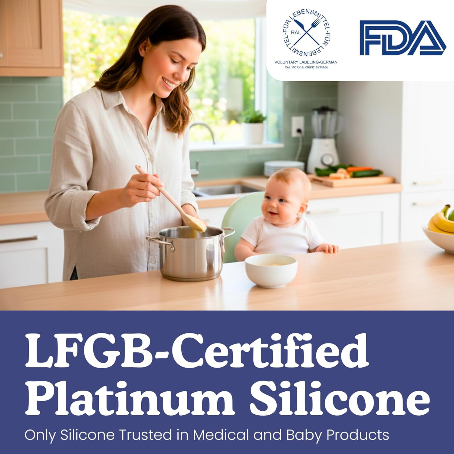 XUERUI-Non-Toxic Platinum Silicone Kitchen Utensil Set of 2 – Non ...