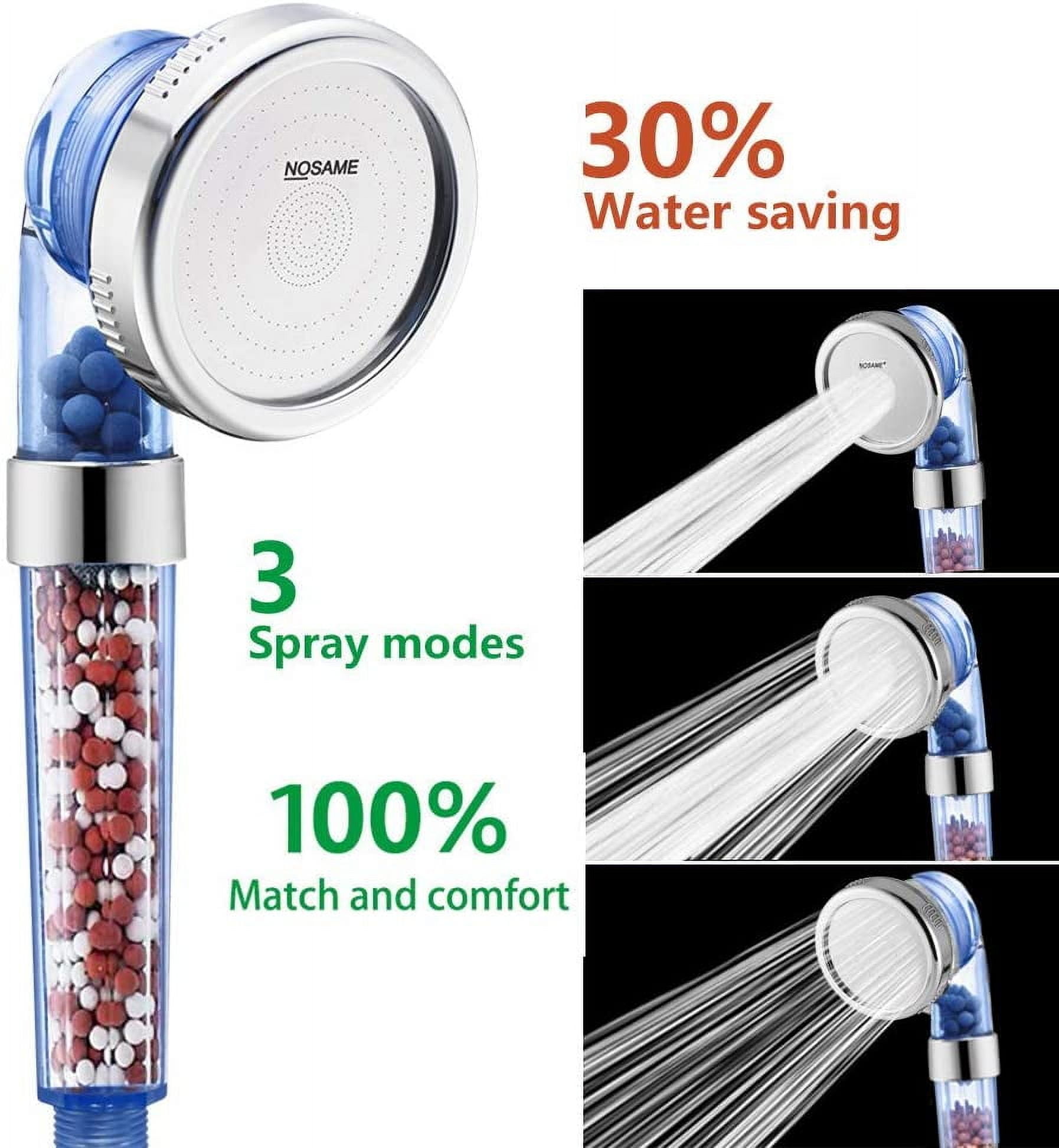 XUERUI-Nosame Shower Head, Filter Filtration High Pressure Water Saving ...