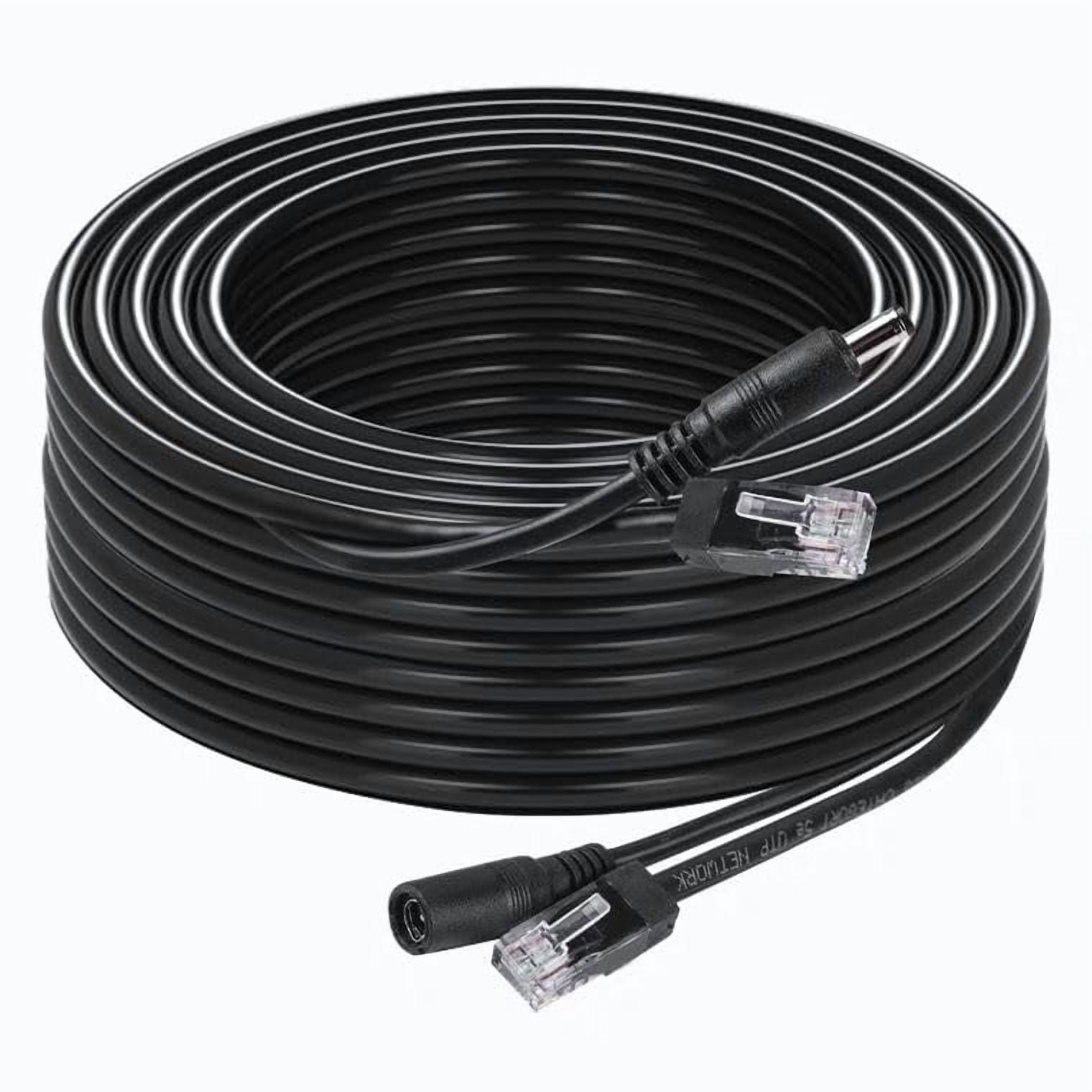 XUERUI-POE ethernet Cable 100 ft+Power Siamese Gigabit Camera WirePOE ...