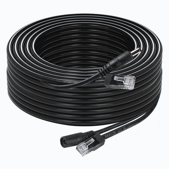 XUERUI-POE ethernet Cable 100 ft+Power Siamese Gigabit Camera WirePOE ...